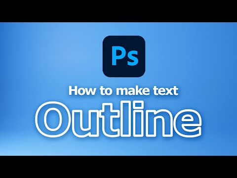 How to make text outline in Photoshop