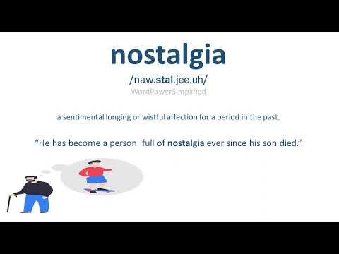 Word of the day | English meaning of nostalgia.