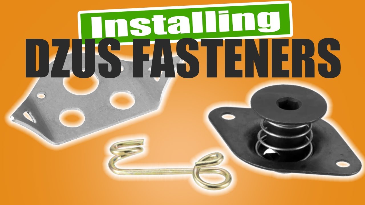 How to install self-eject Dzus fasteners and regular Dzus quarter-turn fasteners