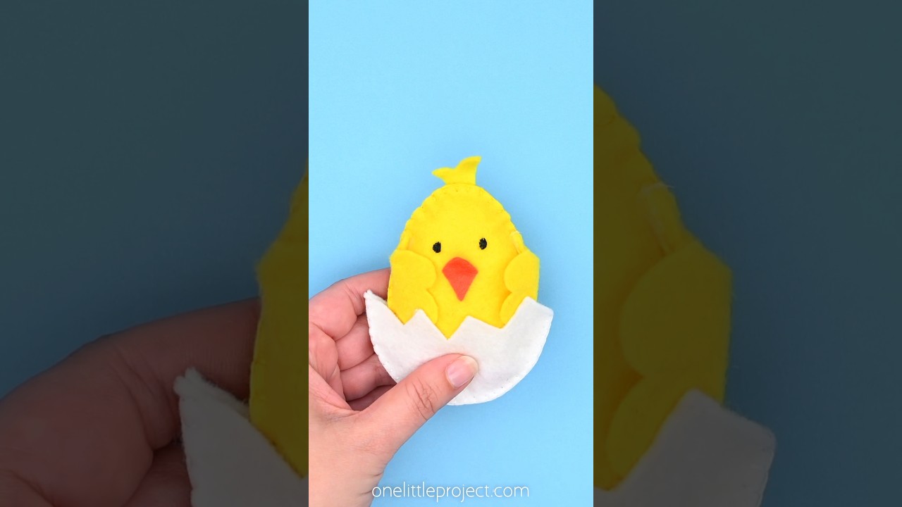 Simple Felt Chick Pattern🥚 🐣