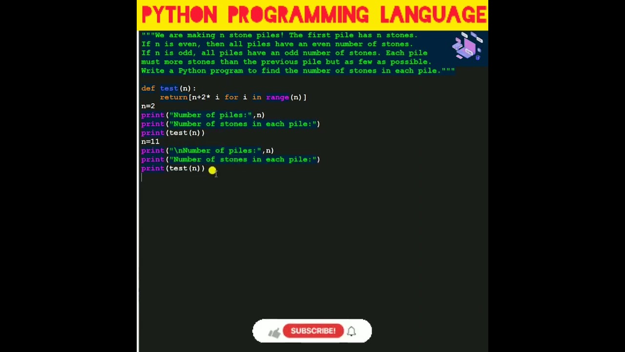 #python 99 Puzzles Programming In Python | Computer Programming | #shorts #python #coding