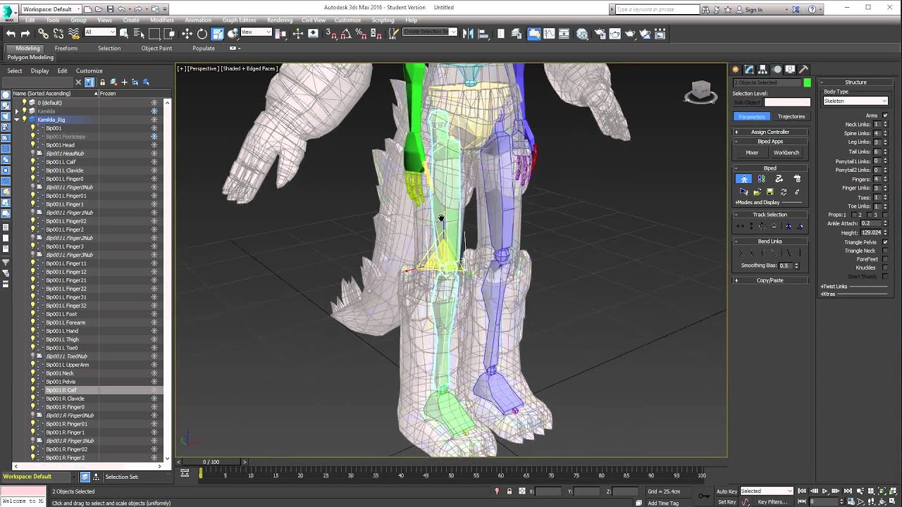 3DS Max - Rigging Biped FULL Tutorial