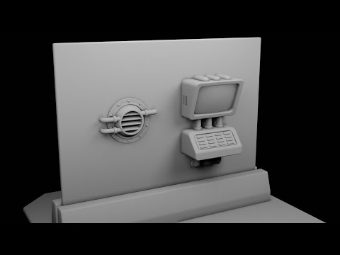 BLENDER 2.8: SciFi Clay Render With Ambient Occlusion for Subway Scene: Part 3