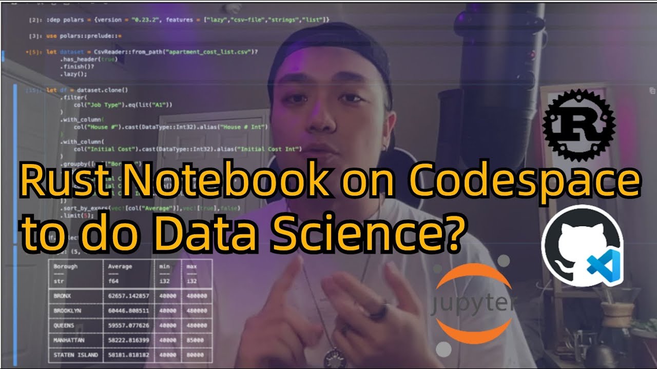 Rust Notebook on Github Codespace to do Data Science?