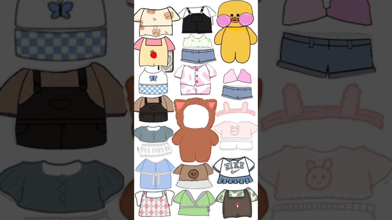 🪐Ideias de roupas e acessórios para o seu paper duck!! #music #disney