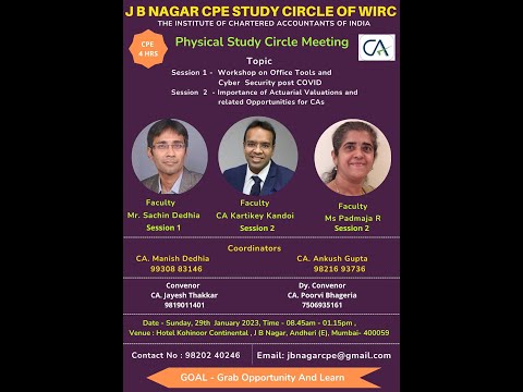 29 January 2023 Importance of Actuarial Valuations and Related Opportunities for Cas Ms Padmaja R 1