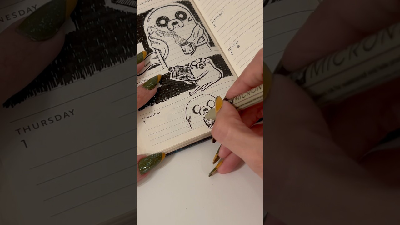Jake the dog…#inkdrawing #drawingprocess #dailydrawing #adventuretime #jakethedog #finnthehuman