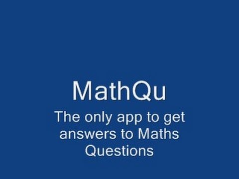 MathQu Android App Homework Help