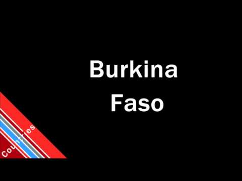 How to Pronounce Burkina Faso