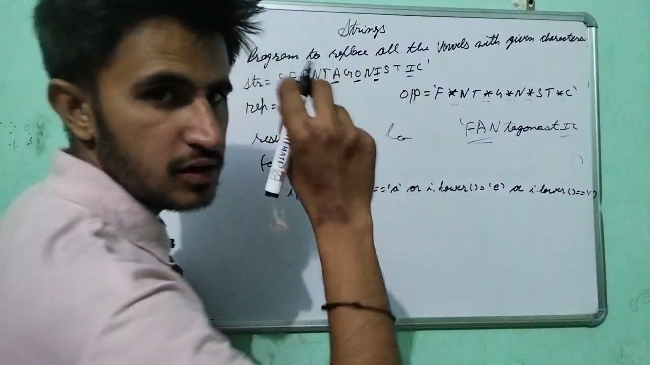 Python Program to replace a vowel with a special character | Python Basic Programs