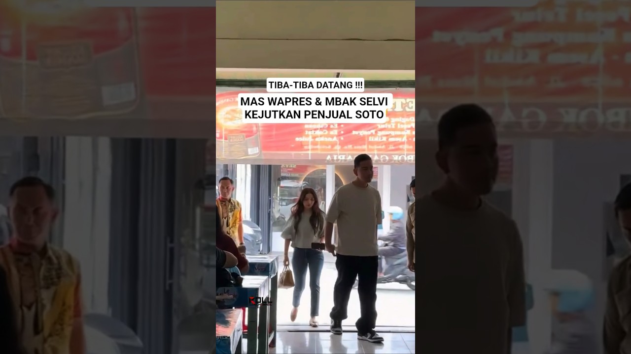 Wapres Gibran Dan Selvi Ananda Kejutkan Penjual Soto #gibran #gibranrakabumingraka #selviananda