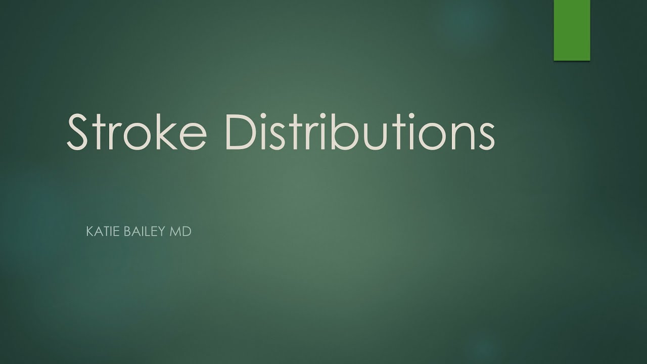 Stroke vascular distributions – Imaging Case Review