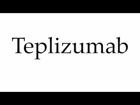 How to Pronounce Teplizumab
