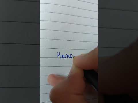 korean writing of name Hana #korean #korea #hangul #english #writing #hana #kpop #shorts