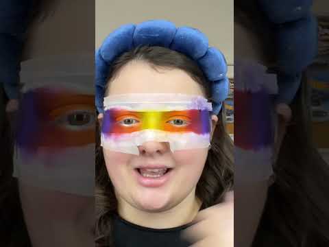 Rainbow tape makeup challenge! #makeup #makeupchallenge #makeuptutorial #makeupartist #makeuplook