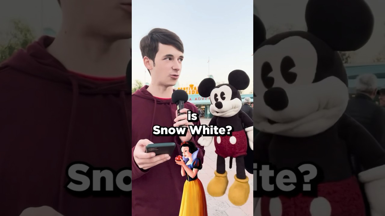 How old is Snow White?!? Disney Trivia CAUGHT IN 8K #shorts