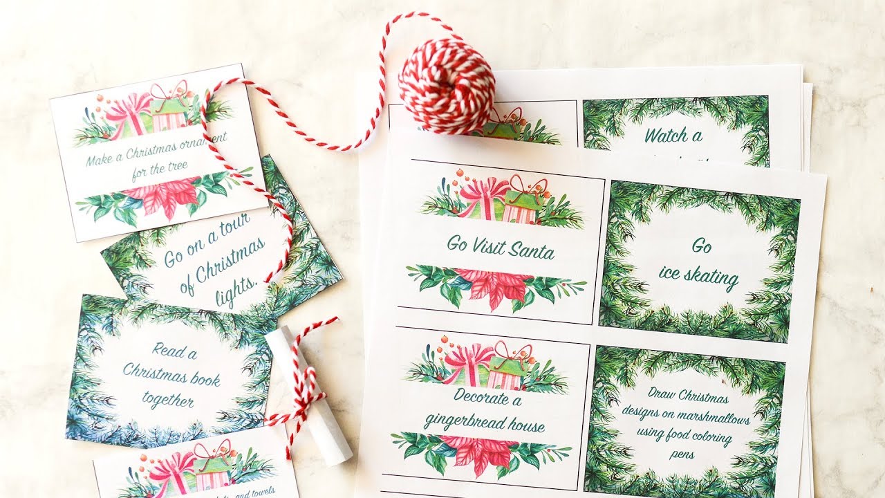 Free Printable Christmas Countdown Activity Calendar