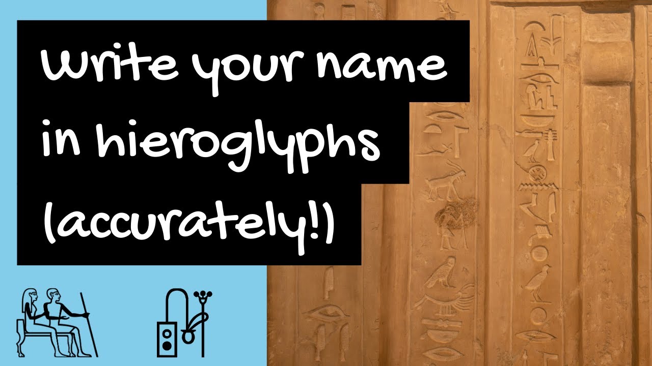 Egyptian hieroglyphic alphabet [and how to write your name in hieroglyphs accurately!]