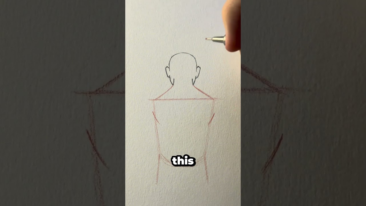 How to draw character from its back side || Jmarron