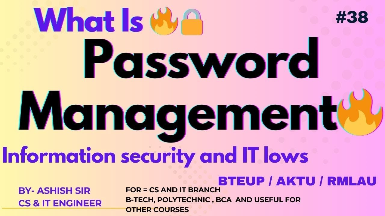 What is Password Management in CyberSecurity? | Vulnerability_Strategies_&Components #CyberSecurity