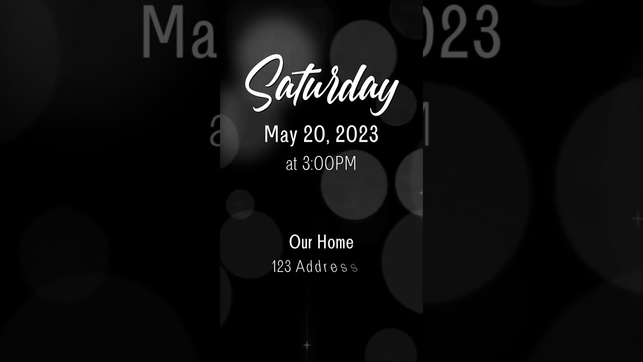 Graduation Video Invitation