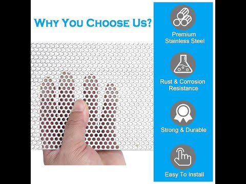 304 stainless steel perforated sheet-perforated metal sheets-Perforated Stainless Steel Sheet Mesh