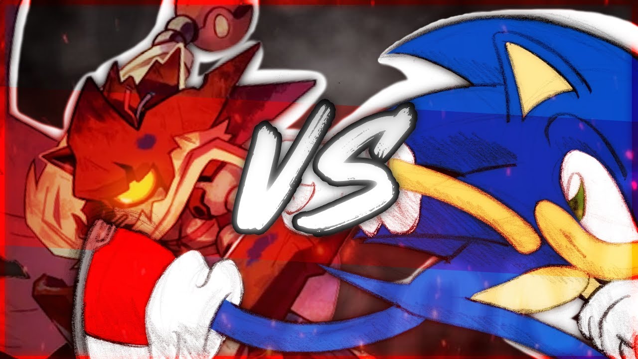Sonic vs Scrapnik Mecha Sonic