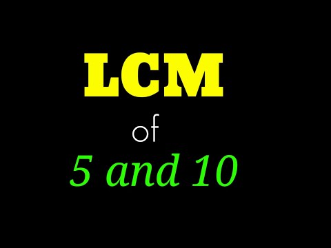 lcm of 5 and 10