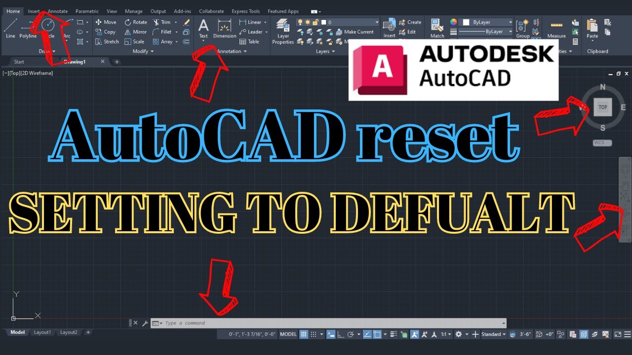 How to Reset AutoCAD 2024 settings by Default | How to Reset AutoCAD Profile | AutoCAD Tips & Tricks