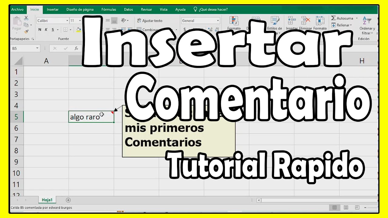 Como añadir comentarios en las celdas de Excel paso a paso Notas flotantes en Excel