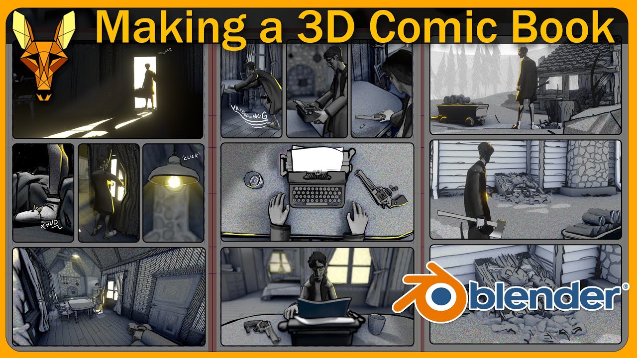 Making a Comic Book in 3D Blender
