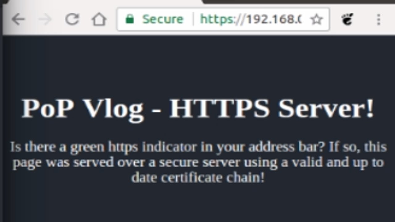 Create a Secure HTTPS Server with Node JS!