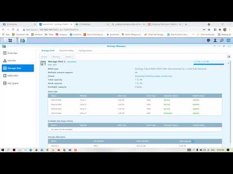 Adding a new hard drive into Synology NAS - configuring the software.