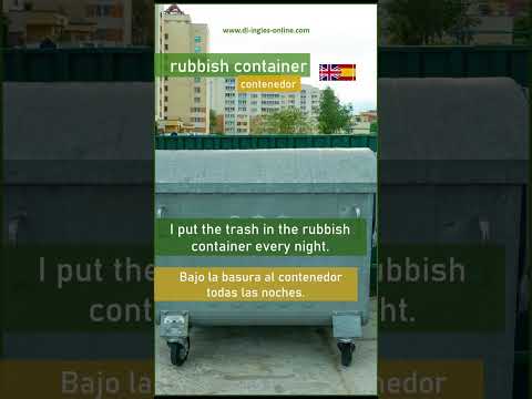 Vocabulario sobre la basura en inglés | Vocabulario en inglés intermedio