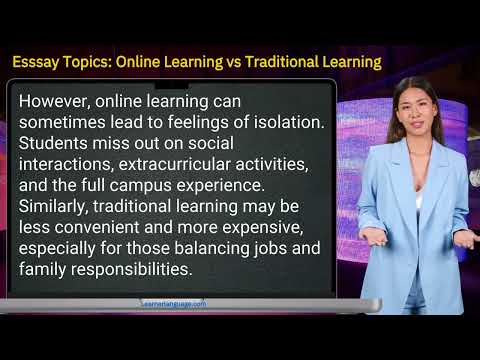 Essay Topics: Online Learning vs Traditional Learning