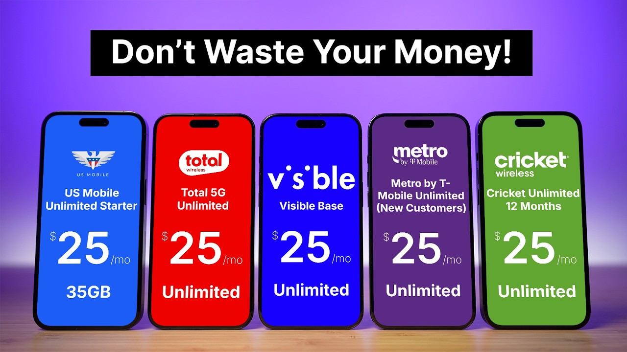 Best Unlimited Data Plans for $25!
