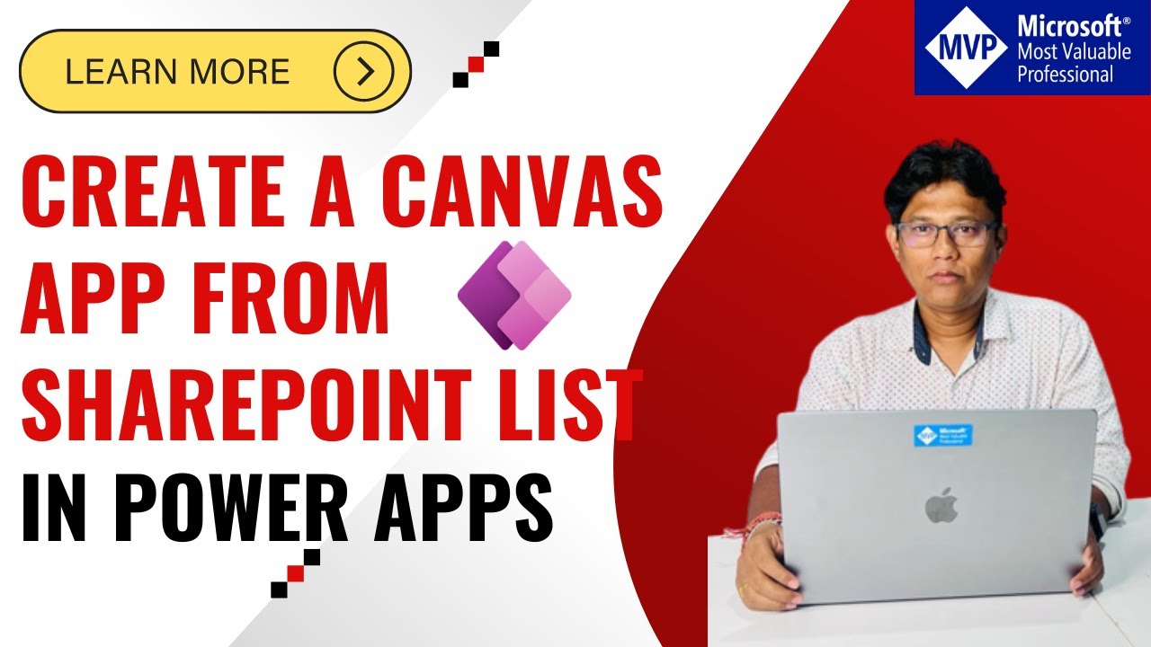 How to Create a Canvas App in Power Apps from  a SharePoint List | Power Apps Canvas App Tutorial