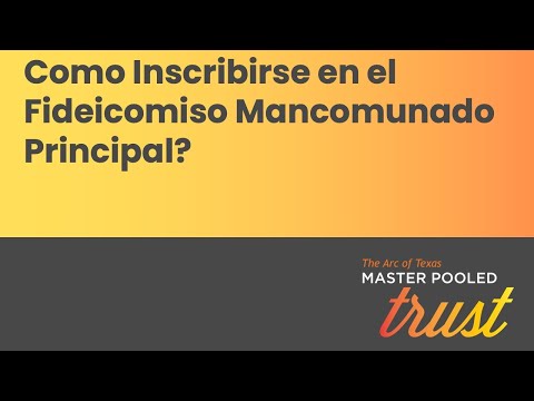 Como Inscribirse en el Fideicomiso Mancomunado Principal