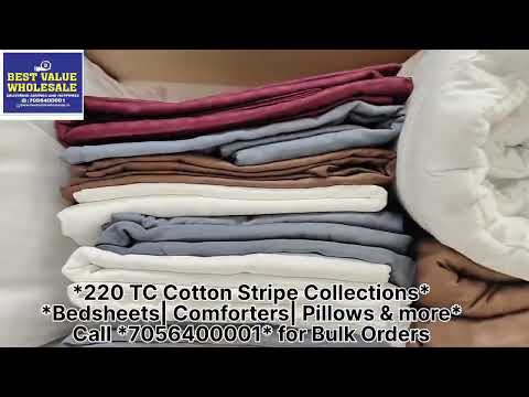 220 TC COTTON STRIPE COLLECTIONS