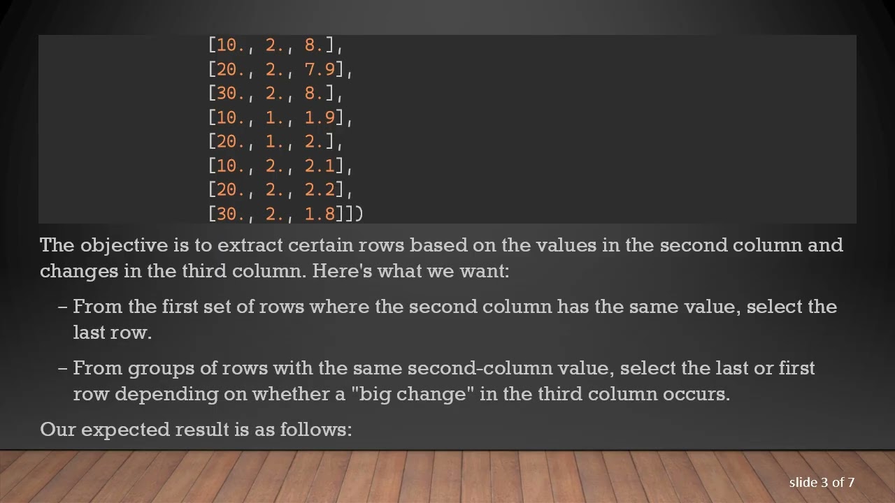 Efficiently Extract Specific Rows from a Numpy Array