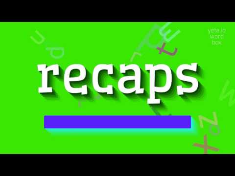 HOW TO PRONOUNCE RECAPS? #recaps