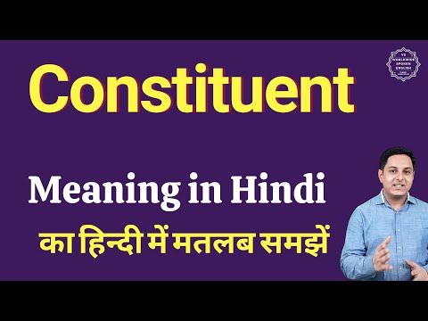 Constituent meaning in Hindi | Constituent ka kya matlab hota hai | Constituent meaning Explained