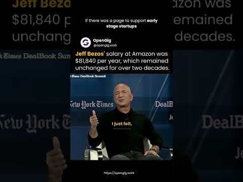 Salary of Jeff Bezos as CEO of Amazon was $81,840 per year 😯
