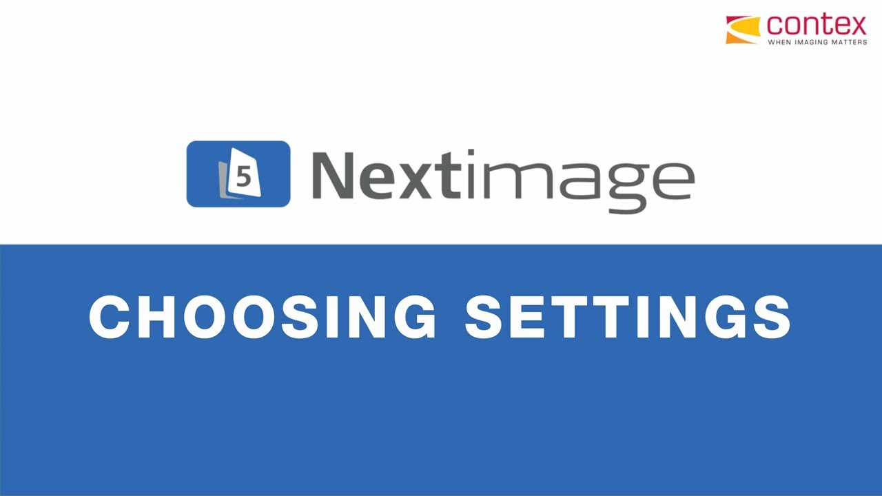 Nextimage: Choosing settings – Contex