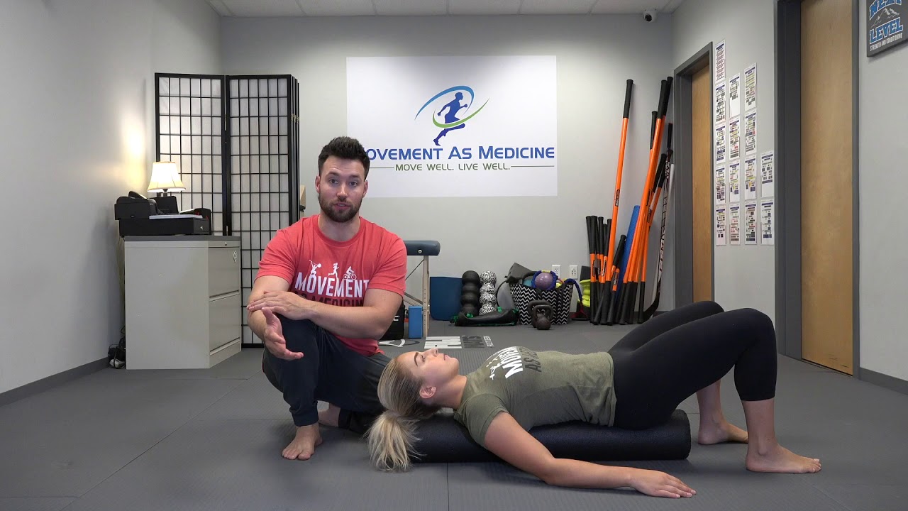 Supine Active Pec Stretch On Foam Roller