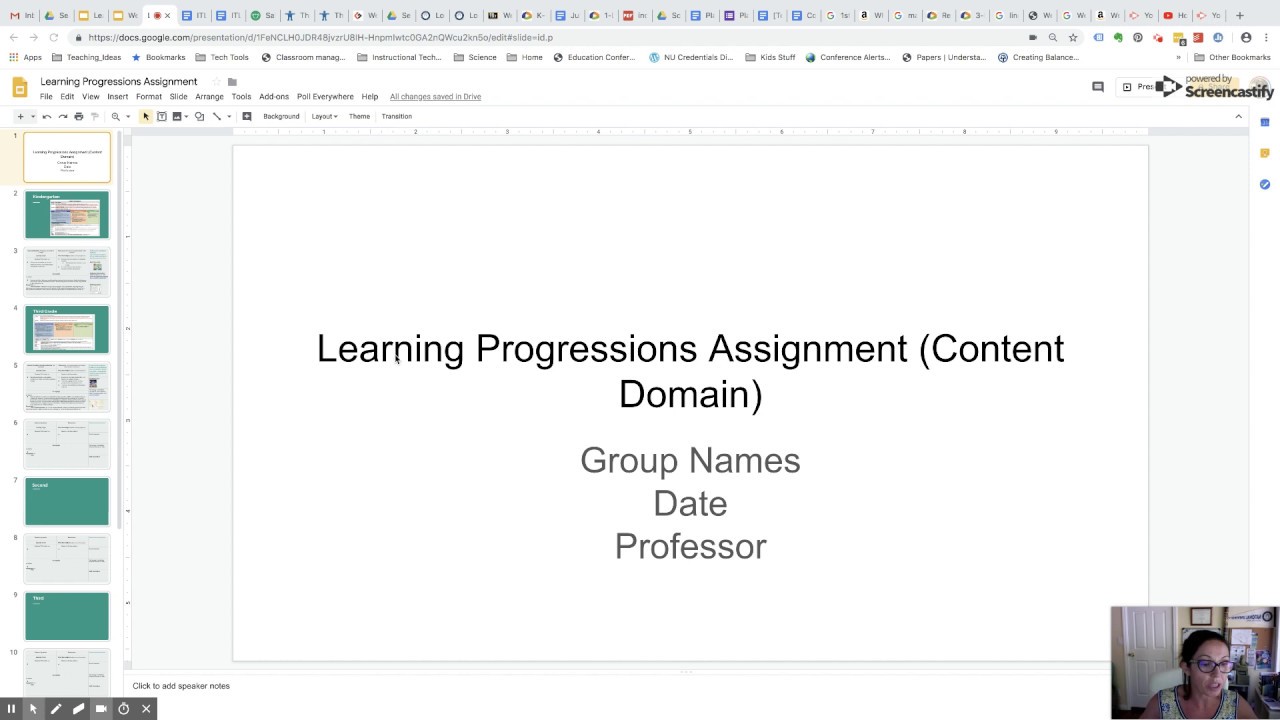 Learning Progression Assignment: Science