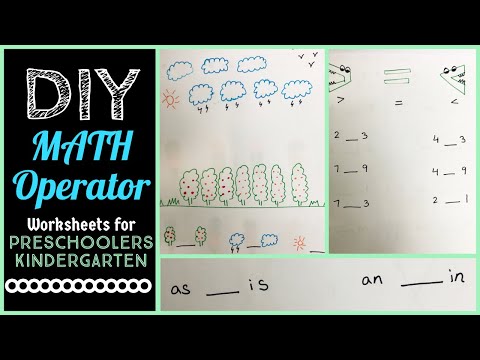 DIY Math worksheet | kindergarten worksheets for preschool | LKG UKG | #shorts #1minworksheet #diy