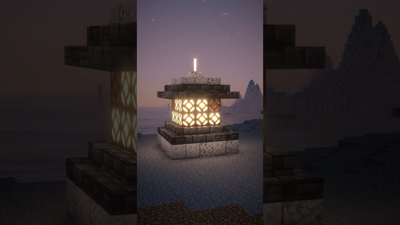 Minecraft Spinning Lighthouse Lamp Tutorial 💡✨ #minecraft #minecrafttutorial #minecraftbuilds