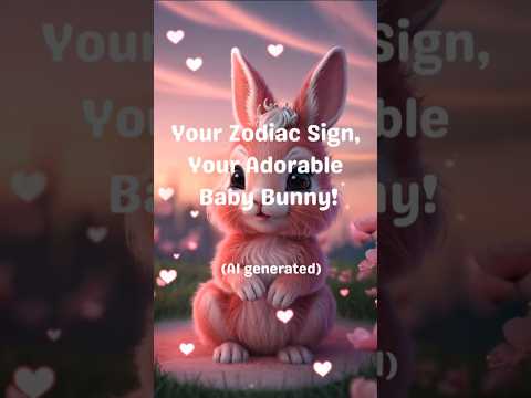 Your Zodiac Sign, Your Adorable Baby Bunny! | AI Generated #shorts