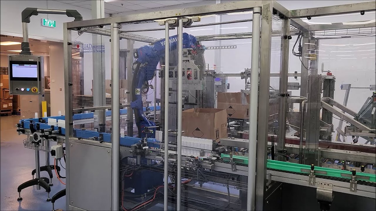 Robotic Auto Case Packer for the pharmaceutical industry